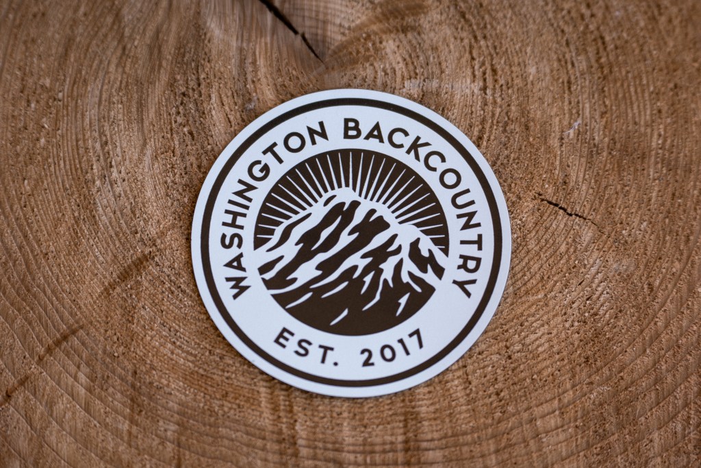 3" Washington Backcountry B&W Sticker - Soul Seekers